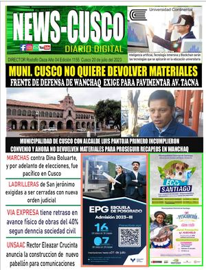 Calaméo - NEWS CUSCO 20 De Julio 2023