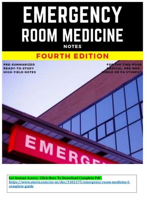 Calaméo - Emergency Room Medicine Notes