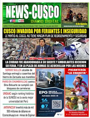 Calaméo - NEWS CUSCO 31 De Julio 2023