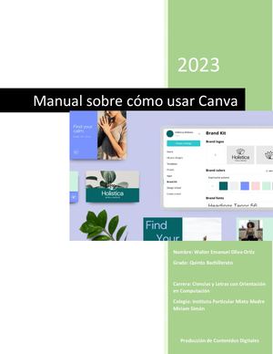 Calaméo - Manual Sobre Cómo Usar Canva Walter Emanuel Oliva Ortiz