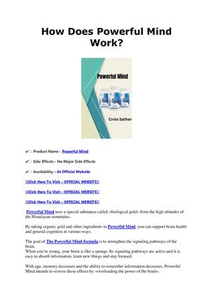 Calaméo - Powerful Mind Enhanced Memory and Mental clarity Reviews