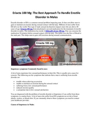 Calaméo - Eriacta 100 Mg The Best Approach To Handle Erectile Disorder ...
