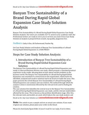 Calaméo - Banyan Tree Sustainability Of A Brand During Rapid Global ...