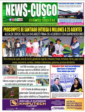 Calaméo - NEWS CUSCO 16 De Agosto 2023