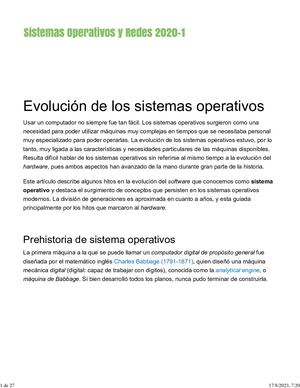 Calaméo - Evolución De Los Sistemas Operativos