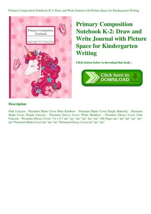Calaméo - Primary Composition Notebook K 2 Draw And Write Journal With ...