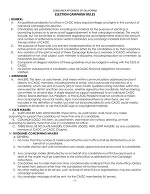 Calaméo - Caoc Board Election Campaign Rules 8 18 23