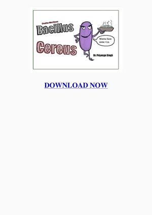 Calaméo - Bacillus Cereus The Visual Comic By Creative Med Doses