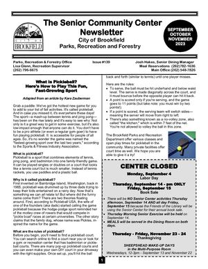 Calaméo - Senior Newsletter Fall 2023