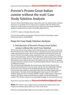 Calaméo - Porcini's Pronto Great Italian Cuisine Without The Wait! Case ...