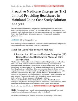 Calaméo - Proactive Medicare Enterprise (HK) Limited Providing ...