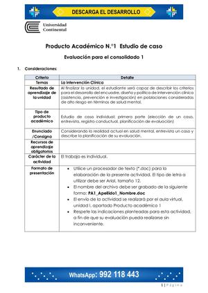 Calaméo - Evaluación Diagnostico E Informe Psicológico PA1