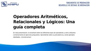 Calaméo - S2 Operadores Aritmeticos Relacionales Y Logicos Una Guia ...