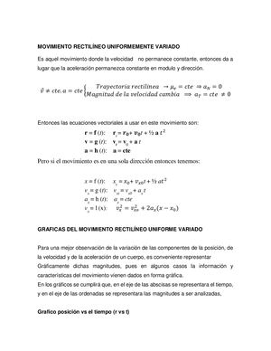 Calaméo - MOVIMIENTO RECTILINEO UNIFORMEMENTE VARIADO
