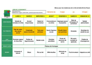 Calaméo - Menus RPA Septembre 2023
