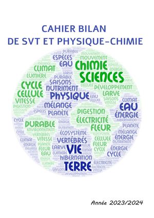 Calaméo - Cahier Bilan Sciences 6e Rentrée 2023