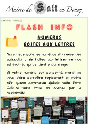 Calaméo - Flash Info Du 11092023