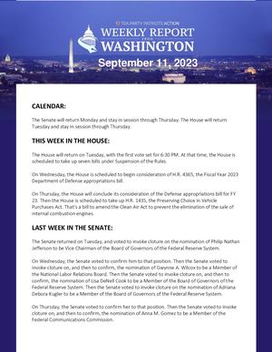 Calaméo - Weekly Washington Report – 9/11/23