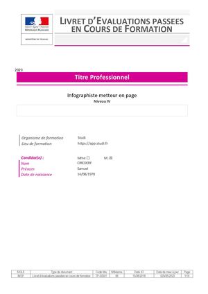 Calaméo - 3 Tp Imep Ecf Juin 2023 Livret Samuel Cirederf[1]