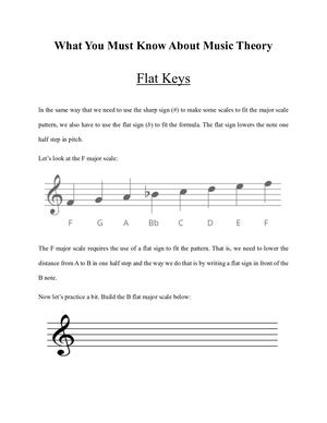 Calaméo - Music Theory- Flat Keys