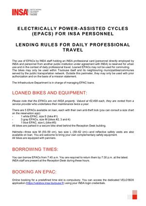 Calaméo - Lending rules - Electrically power-assisted cycles (EPACS)