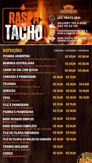 Calaméo - Cardápio Raspa Do Tacho Compactado