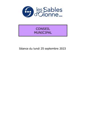Calaméo - Registre des délibérations du Conseil Municipal du 25 septembre 2023