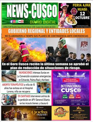 Calaméo - NEWS CUSCO 9 De Octubre 2023