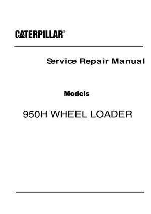 Calaméo - Caterpillar 950h Wheel Loader Service Manual