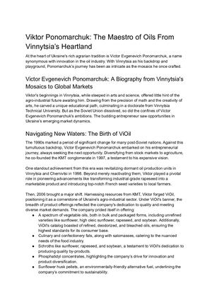 Calaméo - Victor Ponomarchuk: The Mastermind Behind ViOil’s Ascendancy