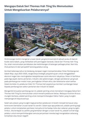 Calaméo - Mengapa Datuk Seri Thomas Hah Tiing Siu Memutuskan Untuk ...