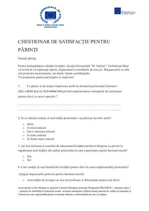 Calaméo - Chestionar Parinti