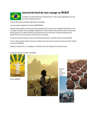 Calaméo - Journal De Bord De Mon Voyage Au Brésil