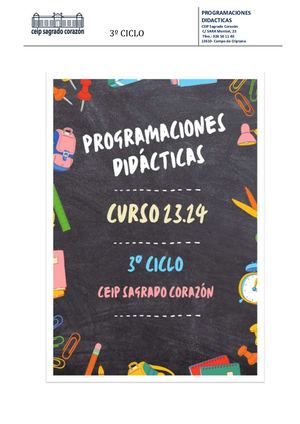 Calaméo - 3º Ciclo Programacion Didactica 23 24