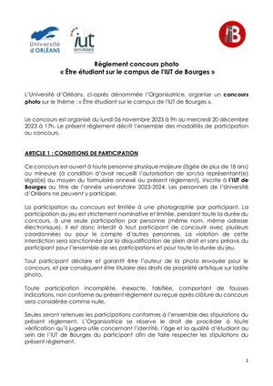 Calaméo - Règlement Concours photo 2023