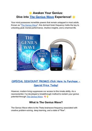 Calaméo - Awaken Your Genius Dive Into The Genius Wave Experience!