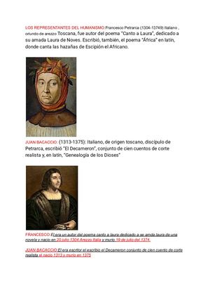 Calaméo - Los Representantes Del Humanismo Francesco Petrarca (1304 ...