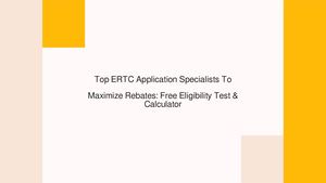 Calaméo - Top ERTC Application Specialists To Maximize Rebates: Free ...