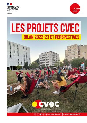 Calaméo - Les projets CVEC - bilan 2022-23 et perspectives