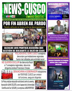 Calaméo - NEWS CUSCO Jueves 16 De Noviembre