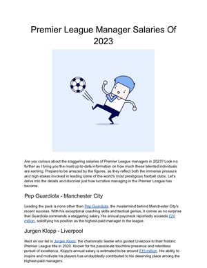 Calaméo - Premier League Manager Salaries Of 2023