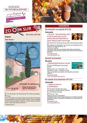 Calaméo - Agenda du 17 au 27 Novembre 2023