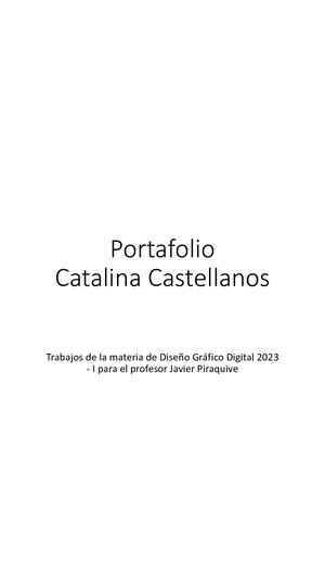 Calaméo - Portafolio Catalina Castellanos