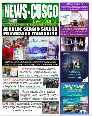 Calaméo - NEWS CUSCO 20 De Noviembre 2023