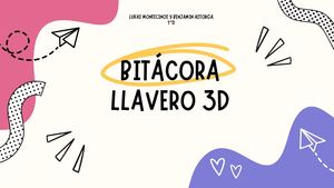 Calaméo - Bitácora Llavero 3 D Lukas Montecinos Y Benjamin Astorga 1d ...