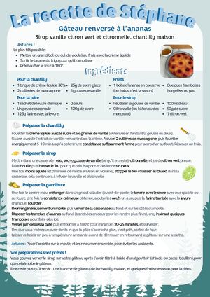 Calaméo - Recette de Stéphane - Gâteau renversé à l’ananas