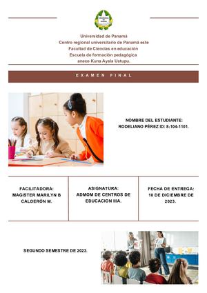 Calaméo - Examen Final De Pec Y Pimce