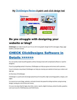 Calaméo - My Click Designs Review A Point And Click Design Tool