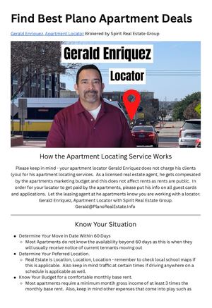Calaméo - Apartment Locator Plano TX Gerald Enriquez