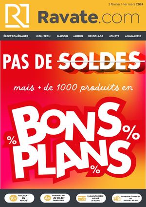 Calaméo - CATALOGUE - RAVATE.COM - BONS PLANS